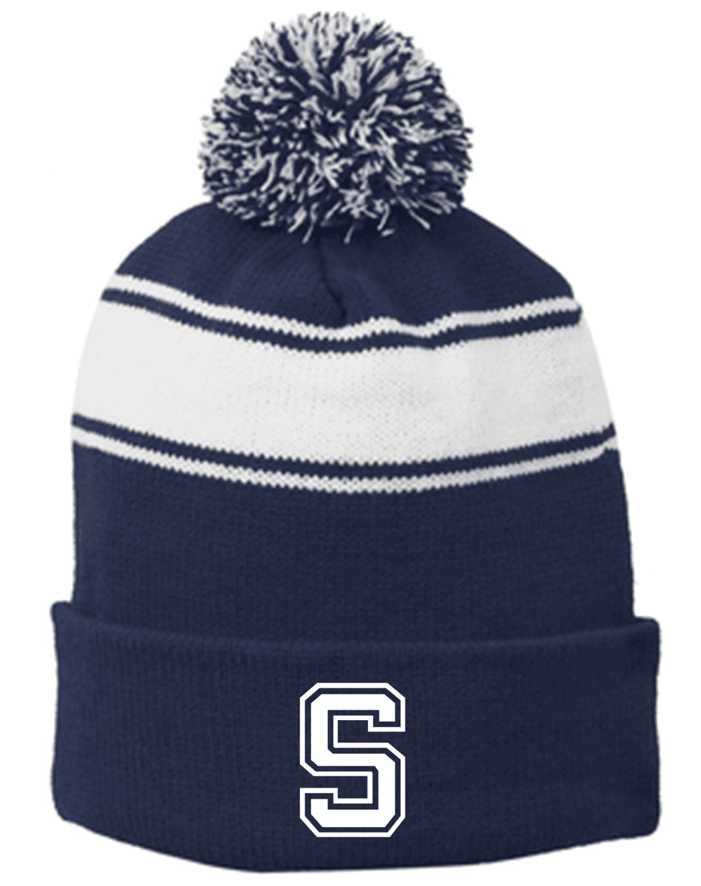SYHA Pompom Hat Navy S Logo | Sports Etc.